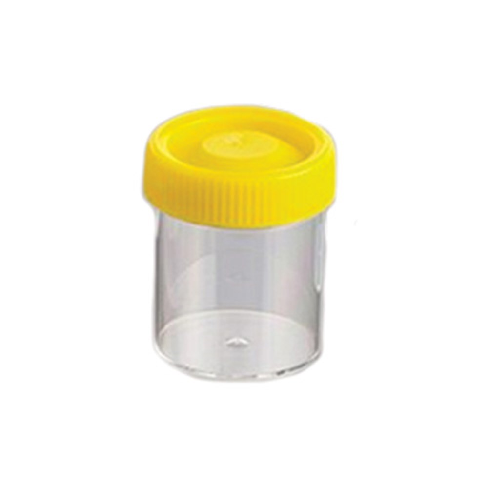 Specimen Jar 70ml Label Yellow Cap Sterile Box 550 - SSS Australia ...
