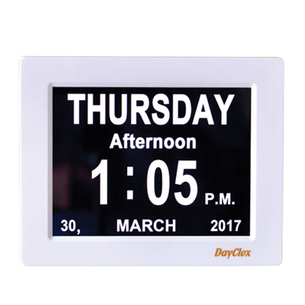 DayClox Easy to Read Digital Calender Day Clock | Mealtime - SSS ...