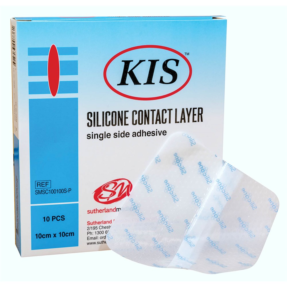 KIS Silicone Wound Contact Layer 10cm x 10cm - SSS Australia - SSS ...