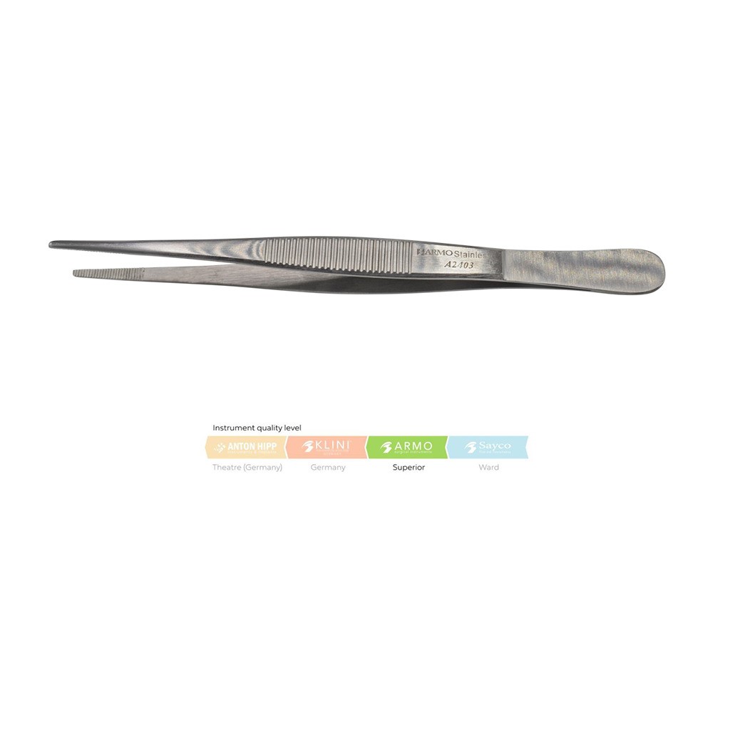 Armo Dressing Forcep Block End Delicate tip 13cm - SSS Australia - SSS ...