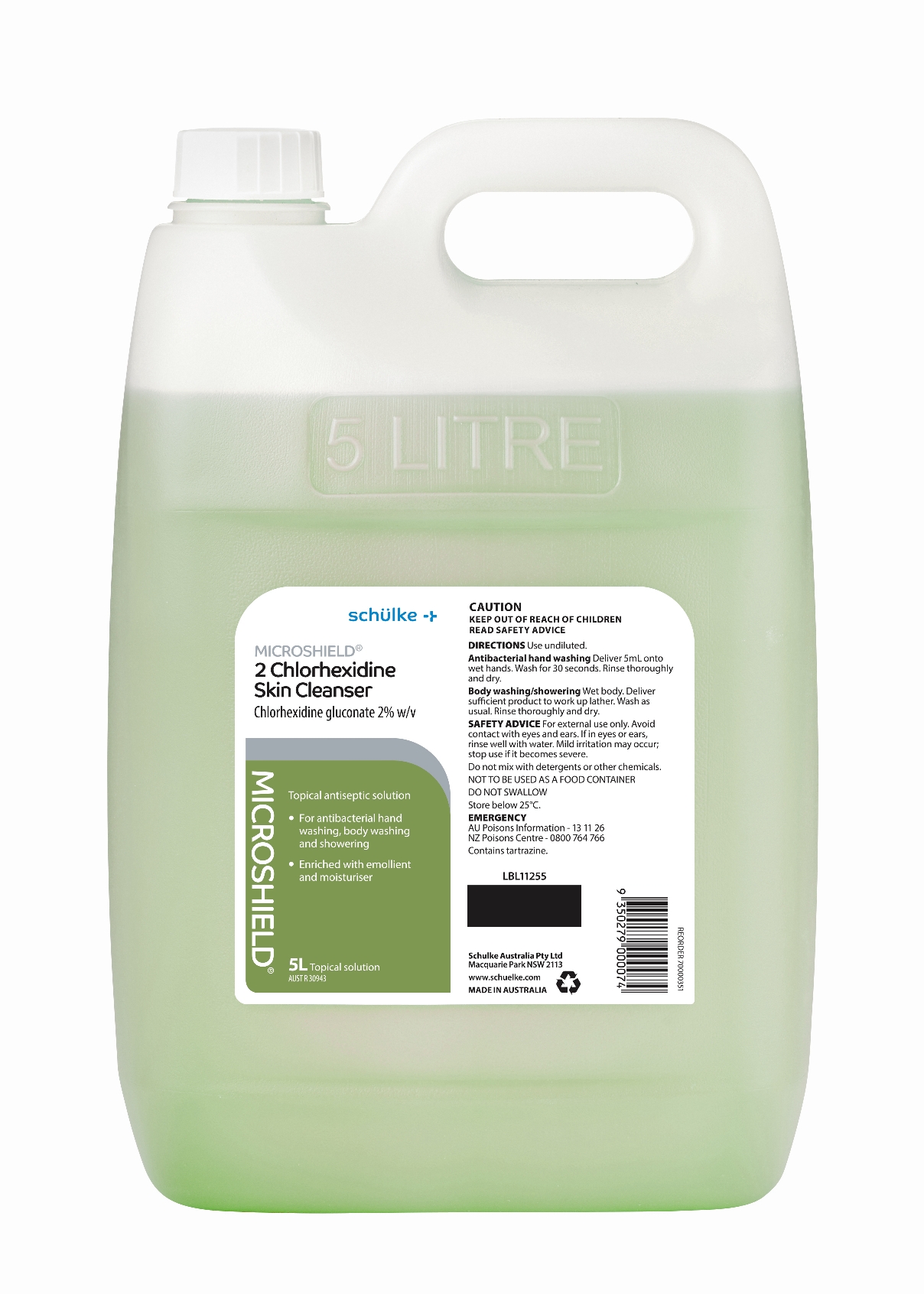Microshield 2 Antiseptic 5 litre - SSS Australia - SSS Australia ...