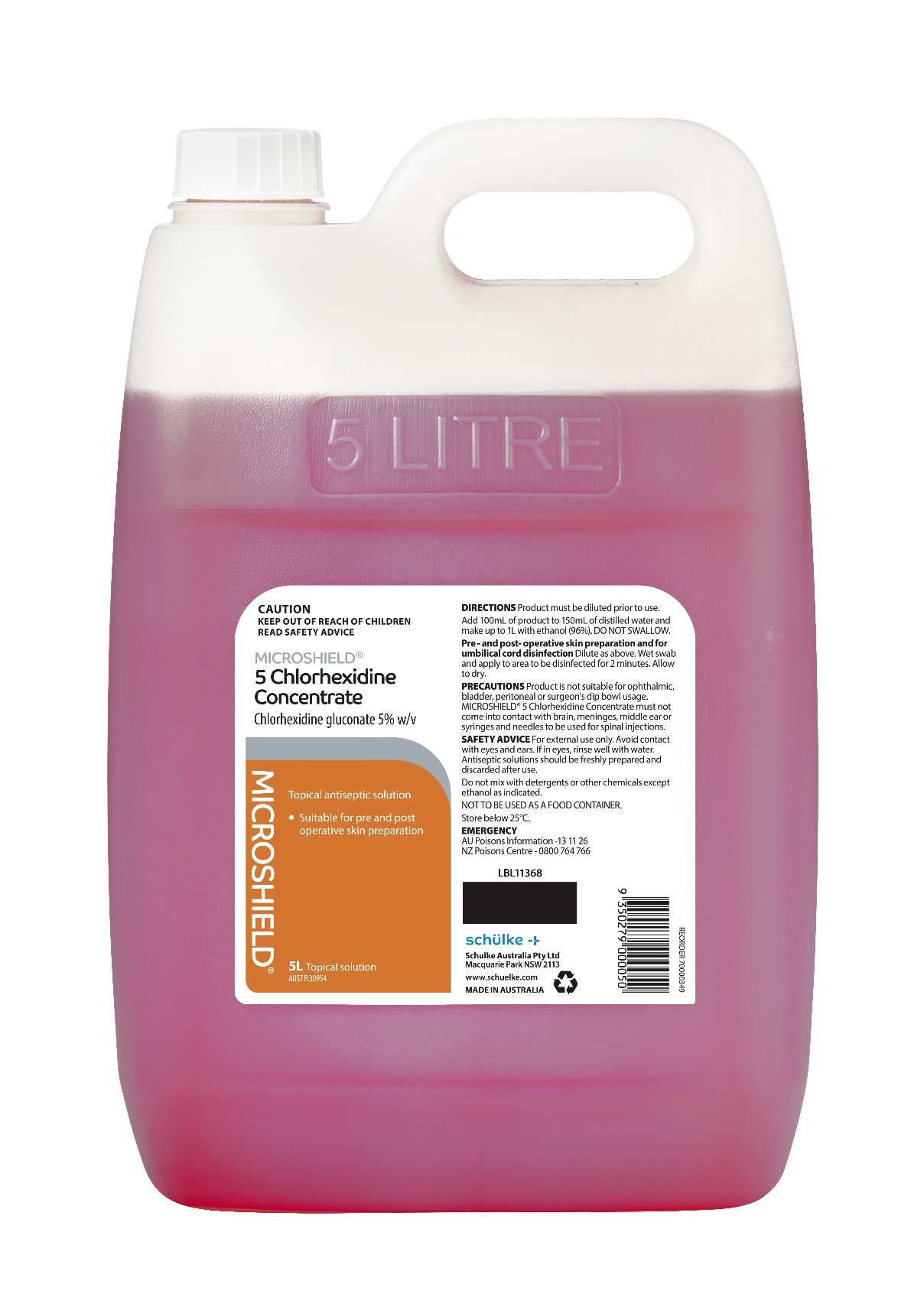 Microshield 5 Antiseptic 5 litre - SSS Australia - SSS Australia ...