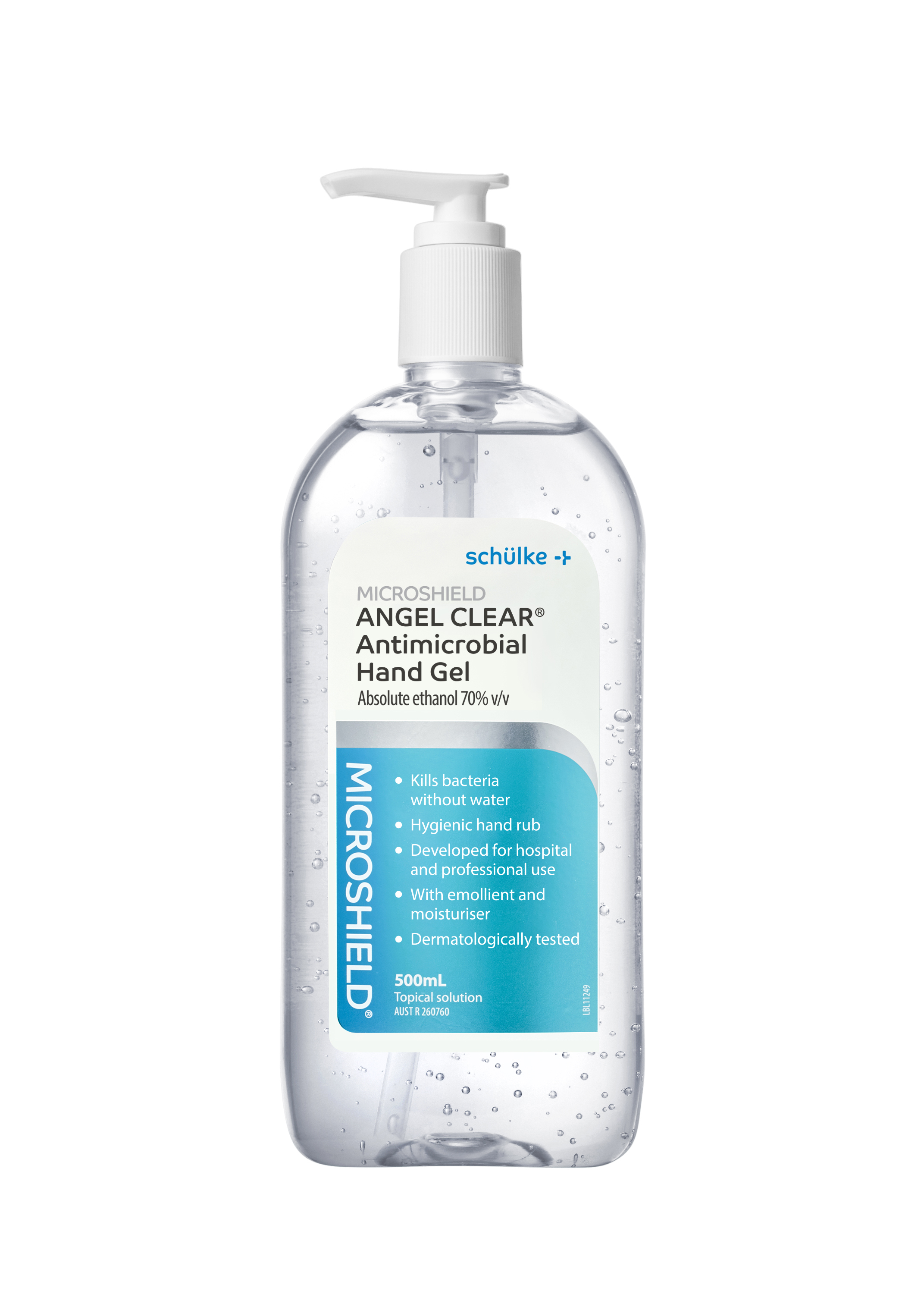 Microshield Angel Clear Antimicrobial Hand Gel 500ml - SSS Australia ...