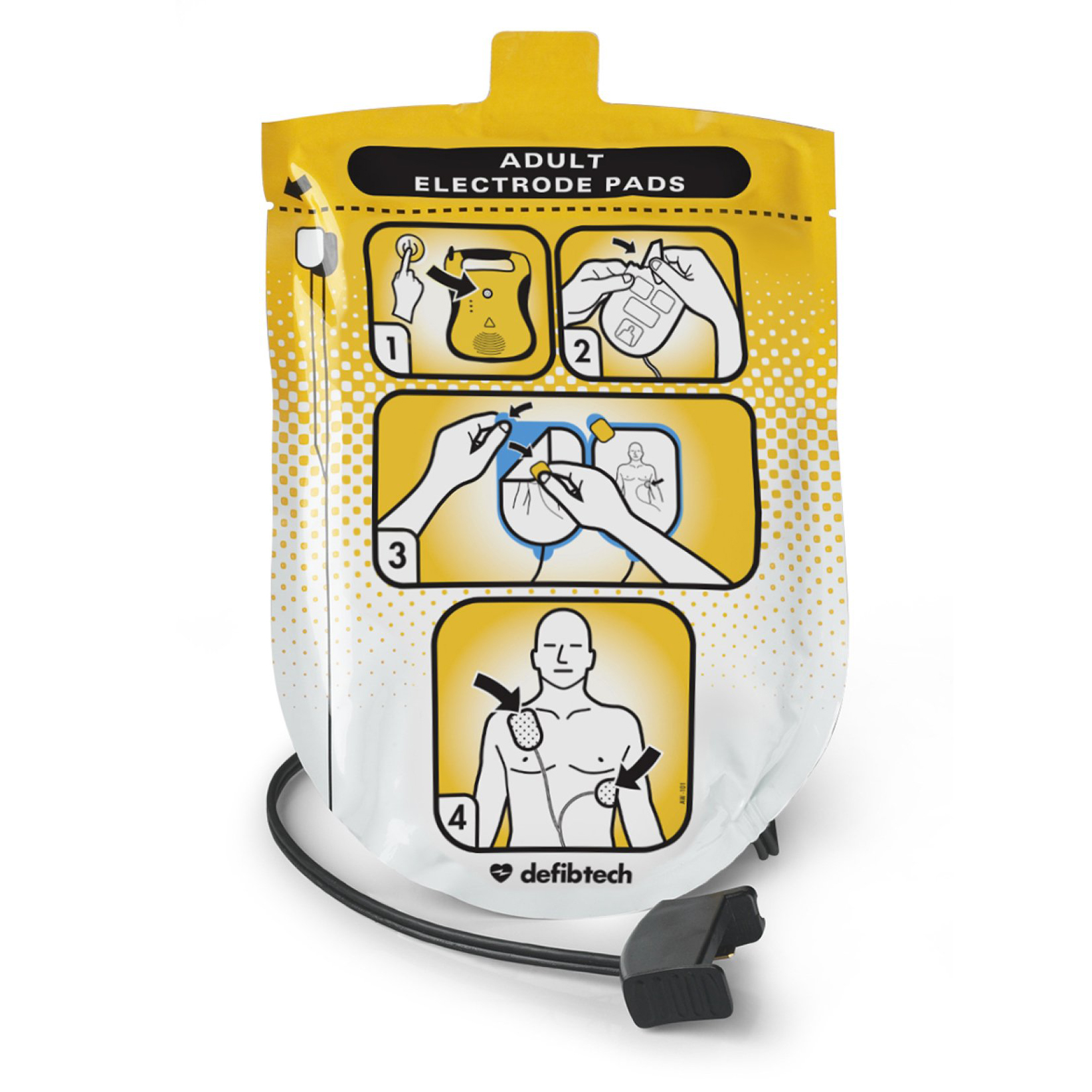 Defibtech Lifeline Adult Defib Pads Semi/Auto Units DDP-100 - SSS ...