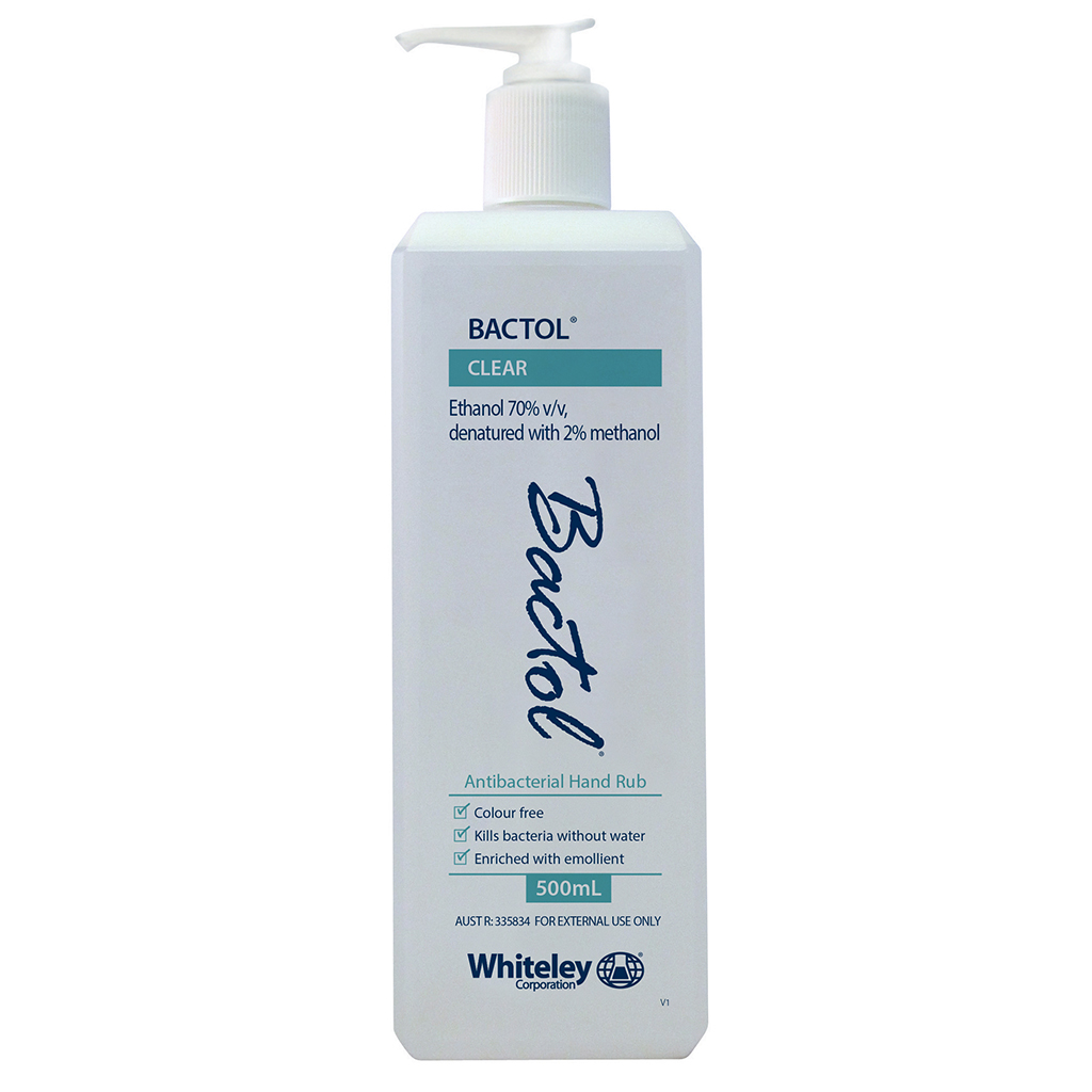Bactol Clear Antibacterial Hand Gel 500ml - SSS Australia - SSS ...