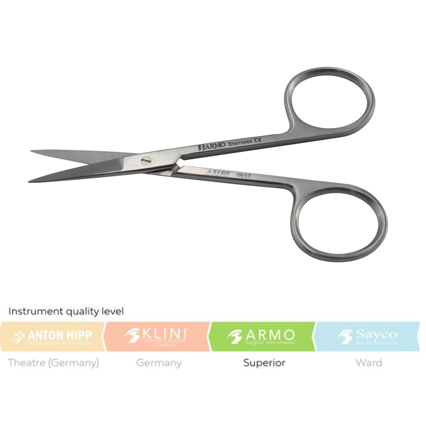 ARMO Iris Scissor Straight 9cm - SSS Australia - SSS Australia Medical ...