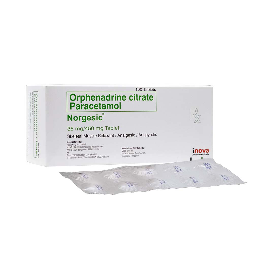 Norgesic Tab 100 RD - SSS Australia - SSS Australia Medical Supplies ...