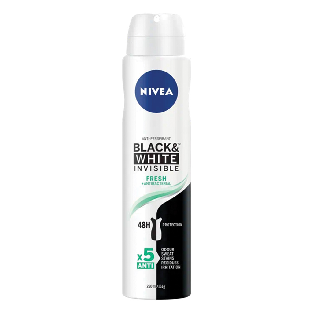 Nivea Deodorant Spray Invis B&W Fresh 250ml - SSS Australia - SSS ...