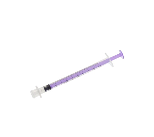 Enfit Enteral Syringe 1ml Low Dose Single Use Purple B100 | Syringes ...