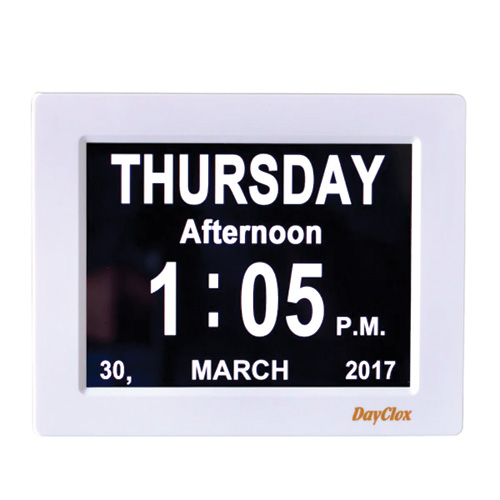 DayClox Easy to Read Digital Calender Day Clock | Mealtime - SSS ...