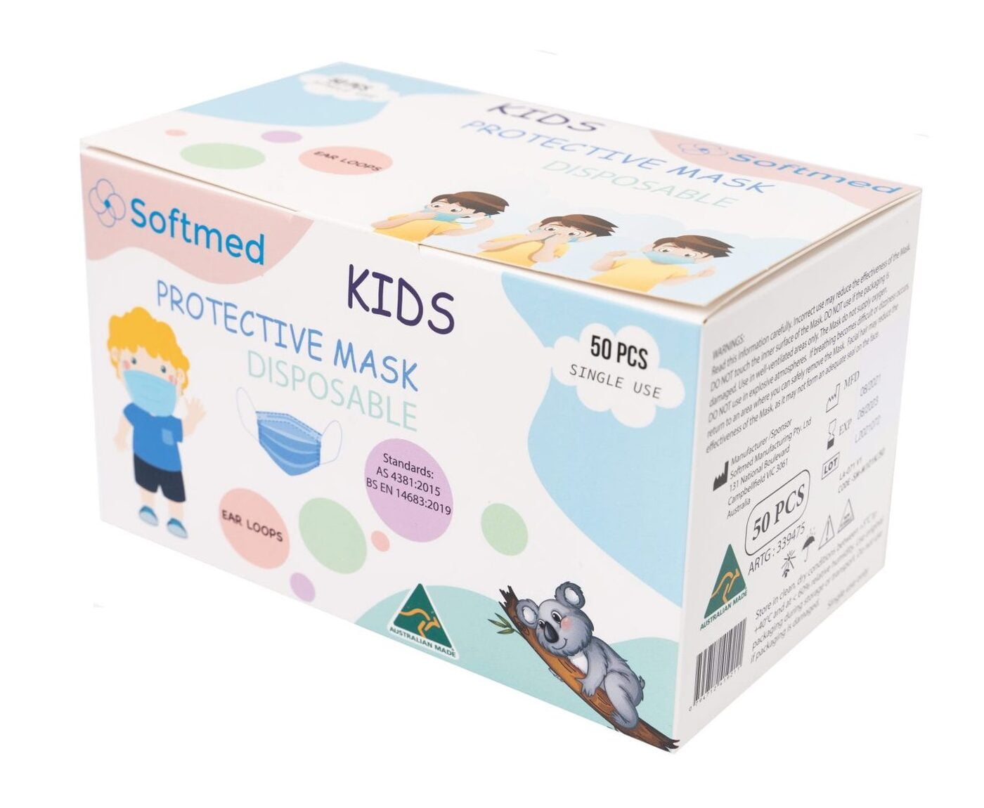 Softmed L3 Kids Face Mask Earloops C27 | Facial Protection - SSS ...