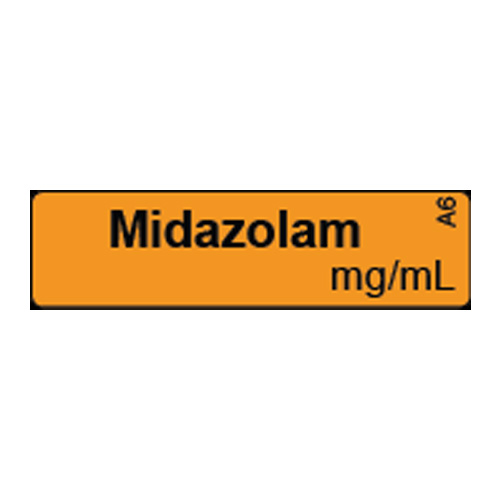 1511904 - Anaesthetic Label Midazolam 1000/Roll AL A6 - SSS Australia ...