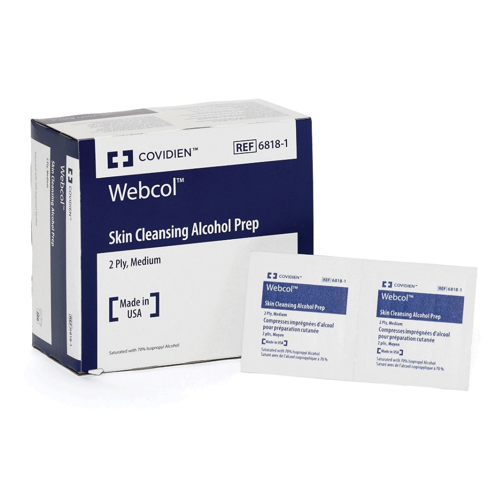 1517368 - Webcol Swab Skin Cleansing Alcohol 2Ply Sterile B200 - SSS ...