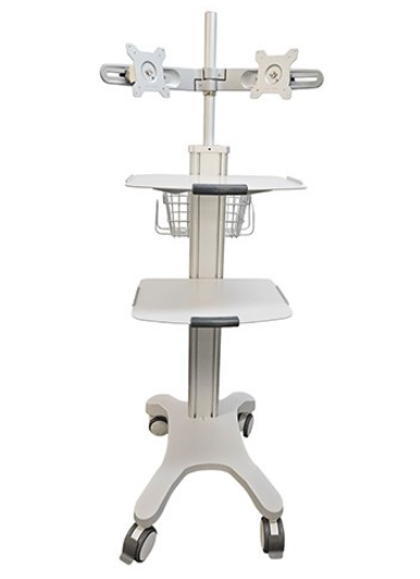 1518550 - 3 Shelf XT Trolley with Dual Monitor Arm - SSS Australia ...