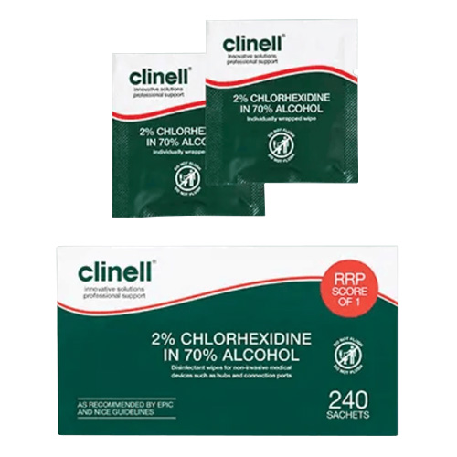1523856 - Clinell Alcohol 2% Chorhexidine Wipes 240 B240 - SSS ...