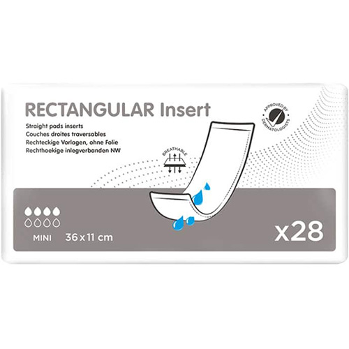 1535552 - Ontex Rectangular Pad Mini 490ml - SSS Australia Medical Supplies, Equipment & Consumables