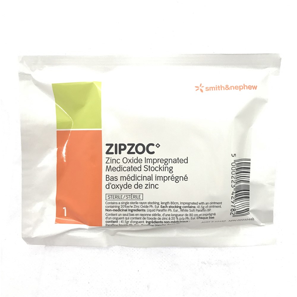 Zipzoc 80cm Zinc Oxide Impreg Bandages Stocking Sachets - SSS Australia ...